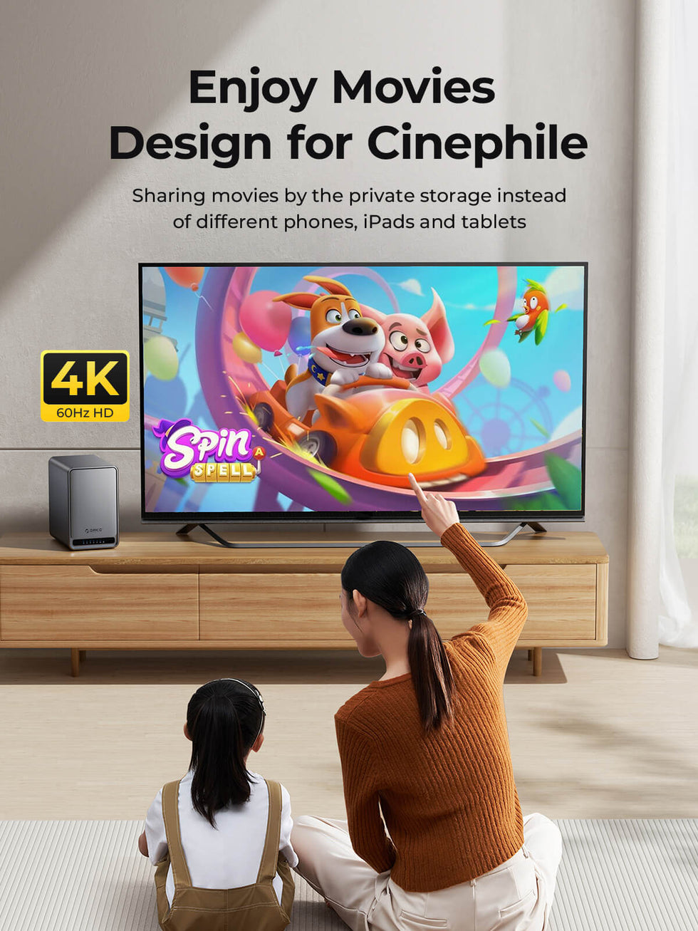 ORICO MetaCube Dual-Bay NAS Cloud Data Center with AI Chip,40TB Storage